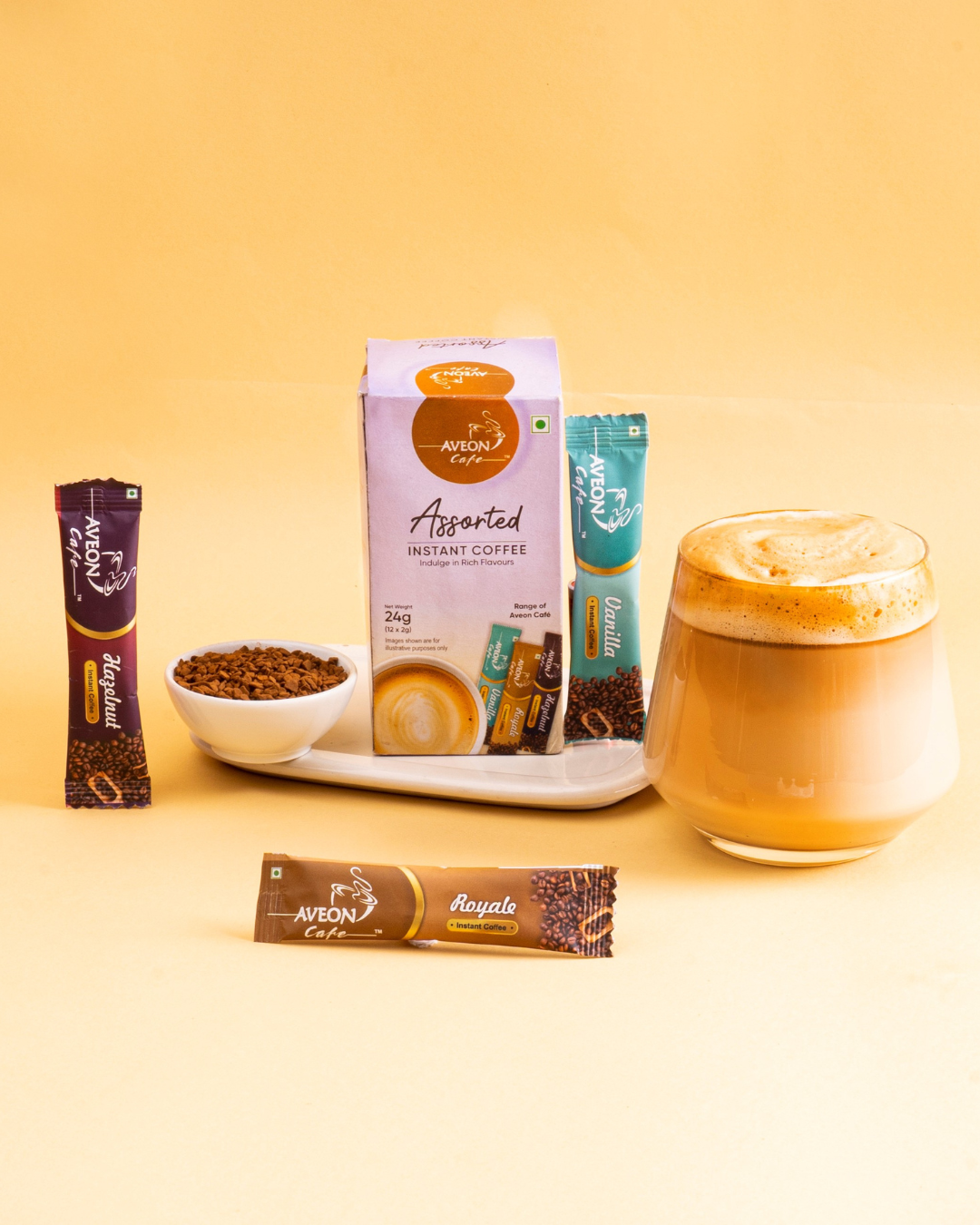 Assorted Instant Coffee (12 Sachets) – Aveon Cafe